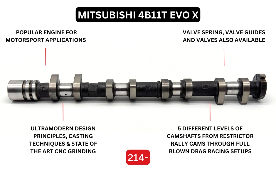 214-B | EVO X 4B11T - Kelford Cams
