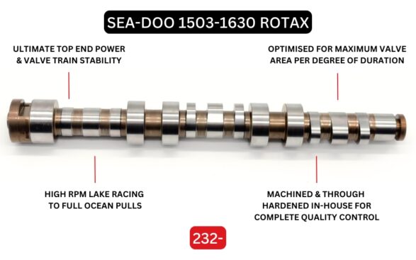 SeaDoo 1503 1630 Rotax 4-TEC Engine Camshaft | Kelford Cams