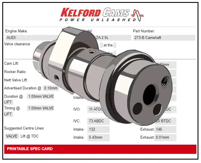 Expert Camshaft Advice | Kelford Cams